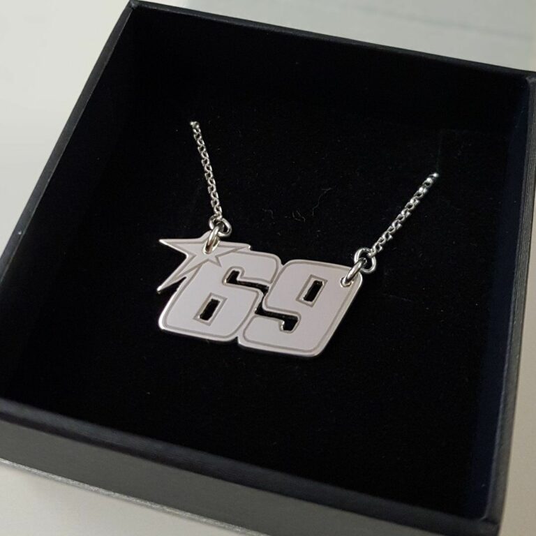 Bespoke Sterling Silver 69 Nicky Hayden Inspired Pendant - House of ...