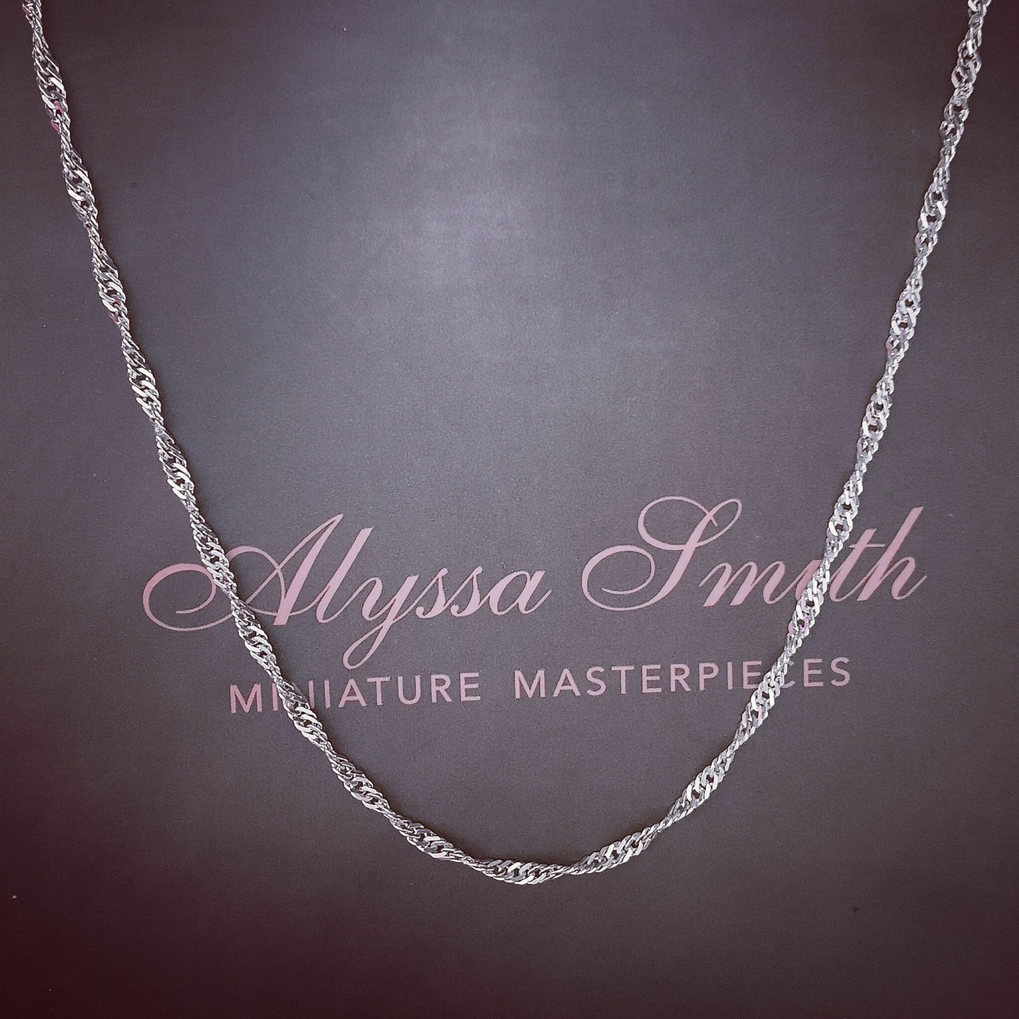 Sterling Silver Twisted Curb Chain Necklace - House of Alyssa Smith