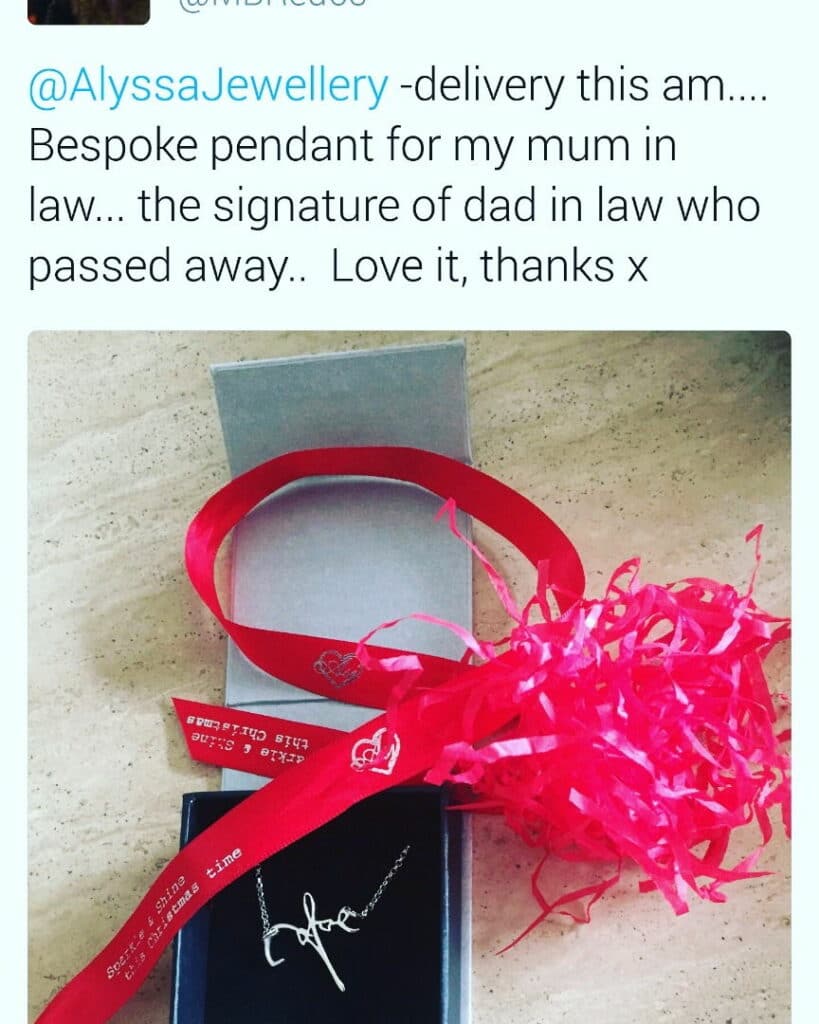 Bespoke 'Joe' Signature Style Pendant Necklace - Inspired by a Real ...