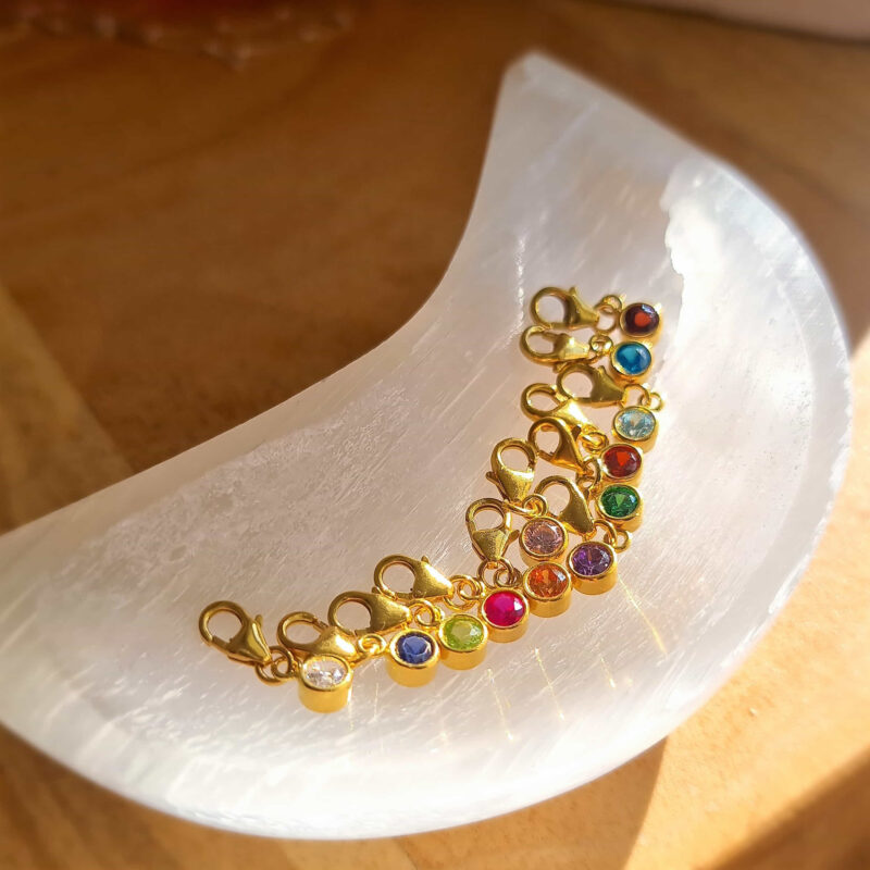 Tiny Golden Birthstone Charm - House of Alyssa Smith