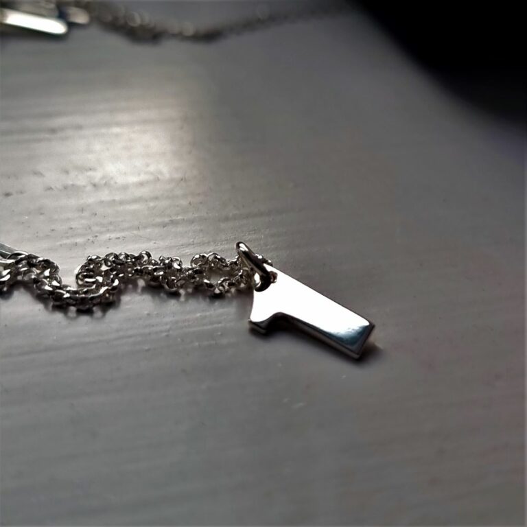 Miniature Max Verstappen Inspired 1 Necklace in Sterling Silver - House ...