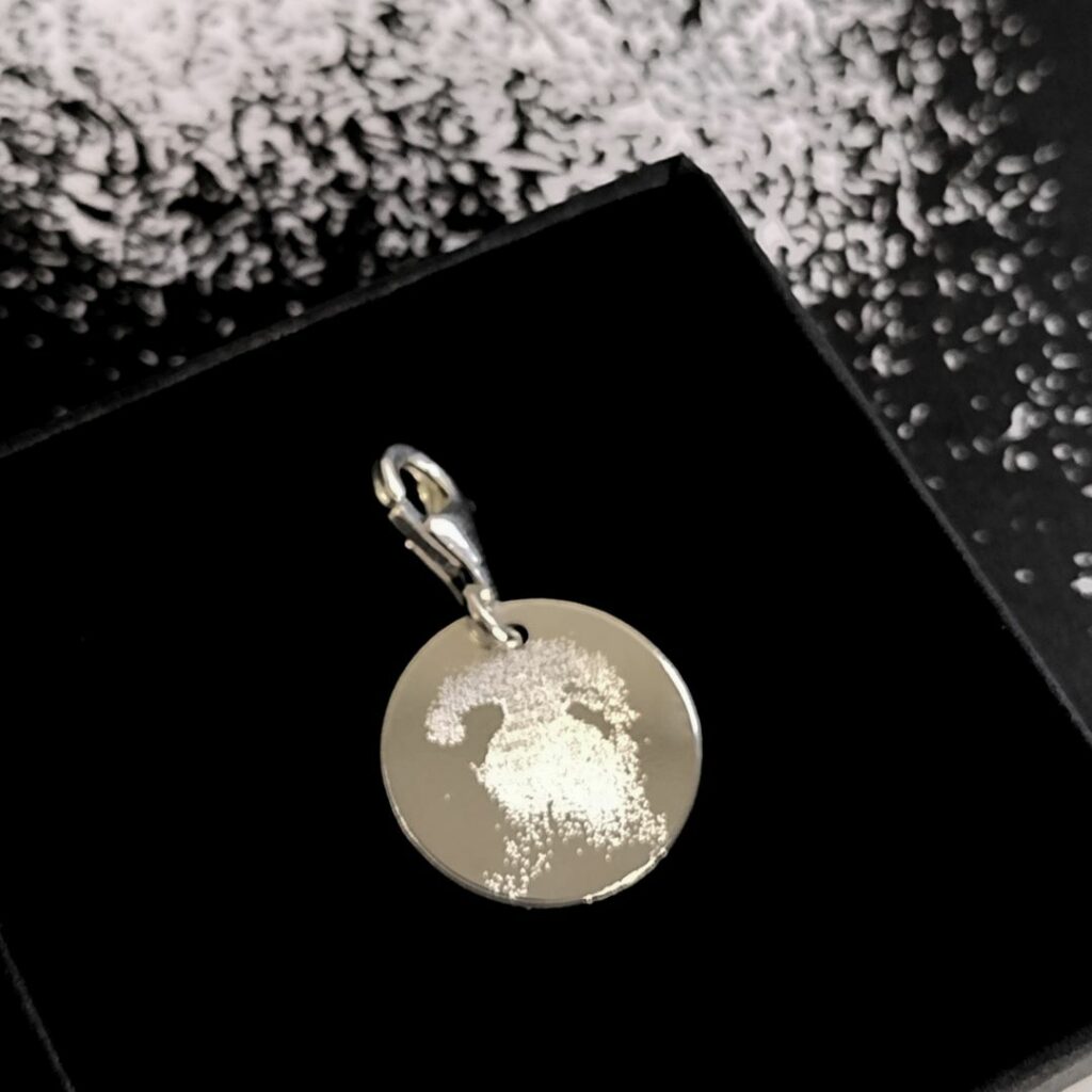 Engraved Nose 'Boop' Print Charm in Sterling Silver – Upload Your Image ...