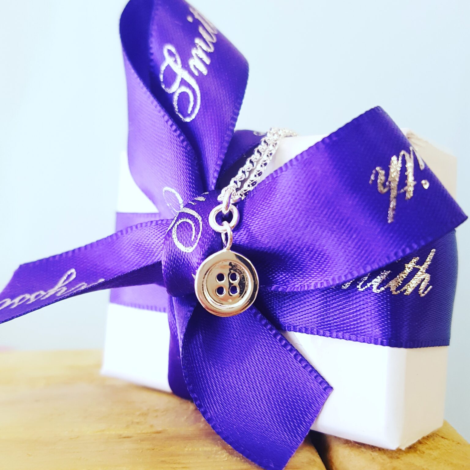 Little Button Necklace in Sterling Silver - House of Alyssa Smith