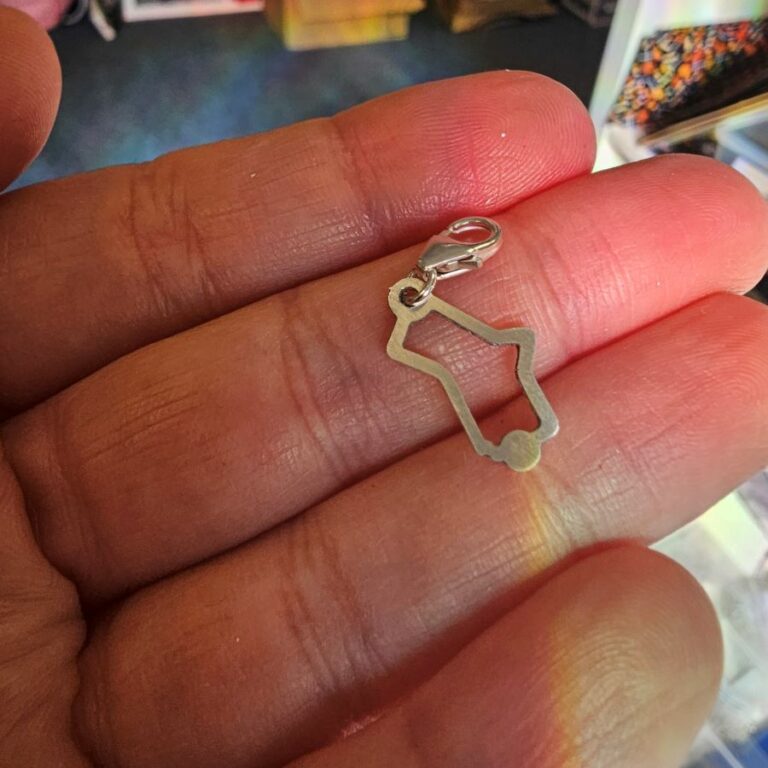 1970 Version Silverstone Circuit Charm in Sterling Silver - House of ...