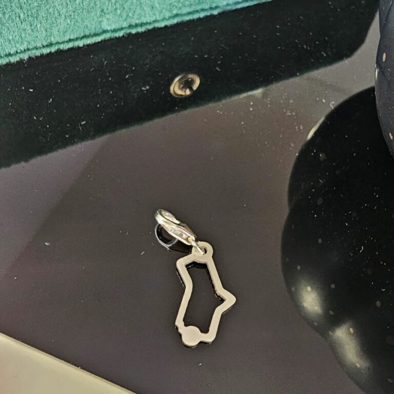 1970 Version Silverstone Circuit Charm in Sterling Silver - House of ...