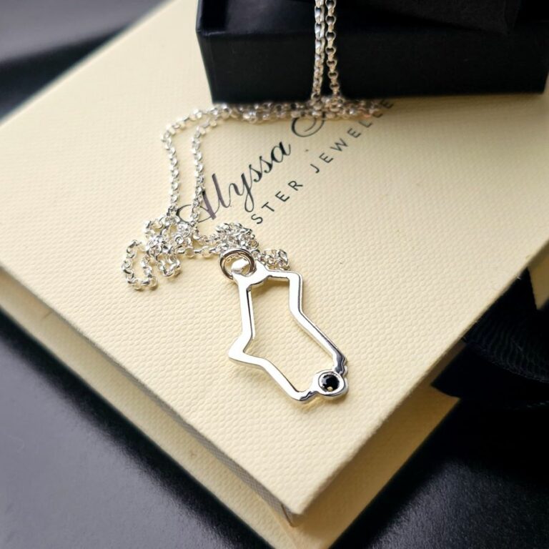 1970 Version Large Silverstone Circuit Necklace in Sterling Silver with ...
