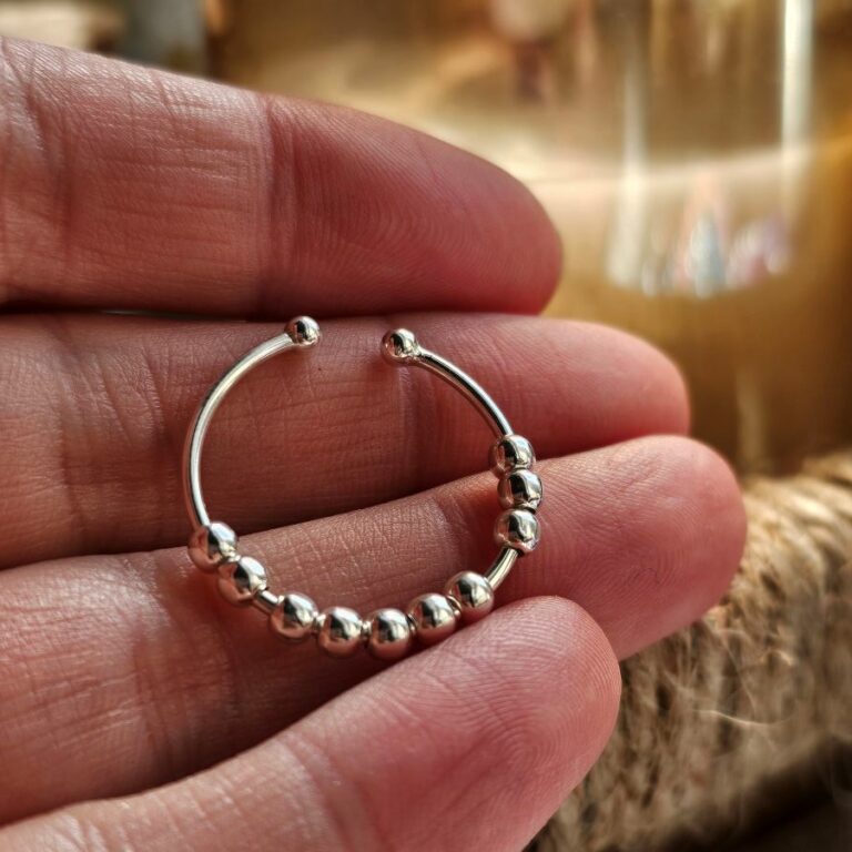 Sterling Silver Anxiety Fidget Ring - House of Alyssa Smith