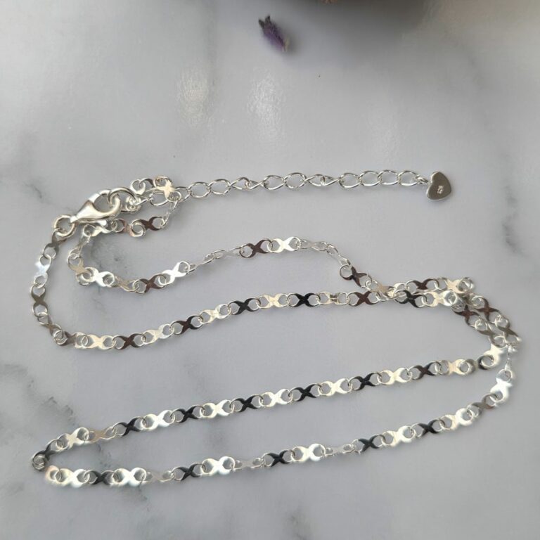 Silver Continuous Infinity Link Necklace - House of Alyssa Smith