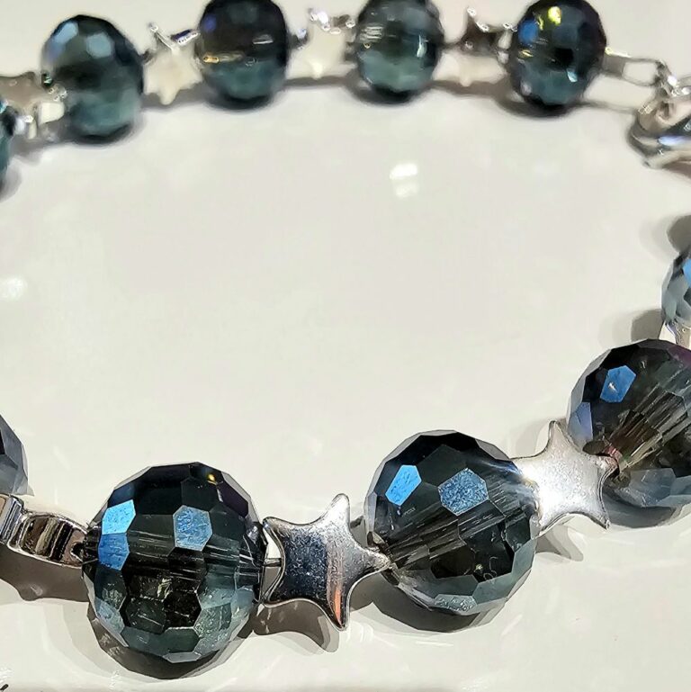 'Nina' Disco Stars Sterling Silver Bracelet - House of Alyssa Smith